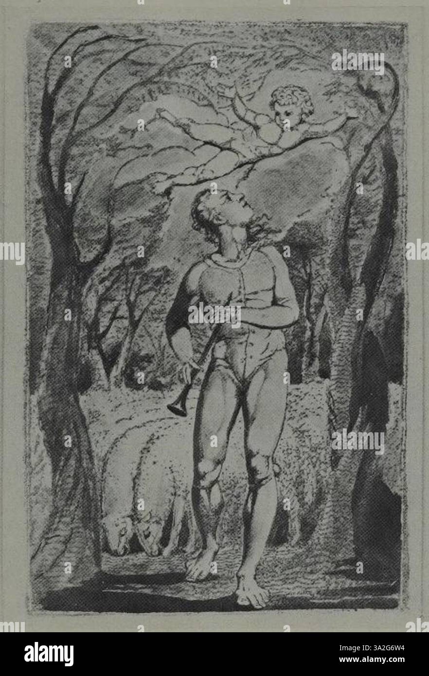 This work by Blake portrays an emotional struggle between light and ...