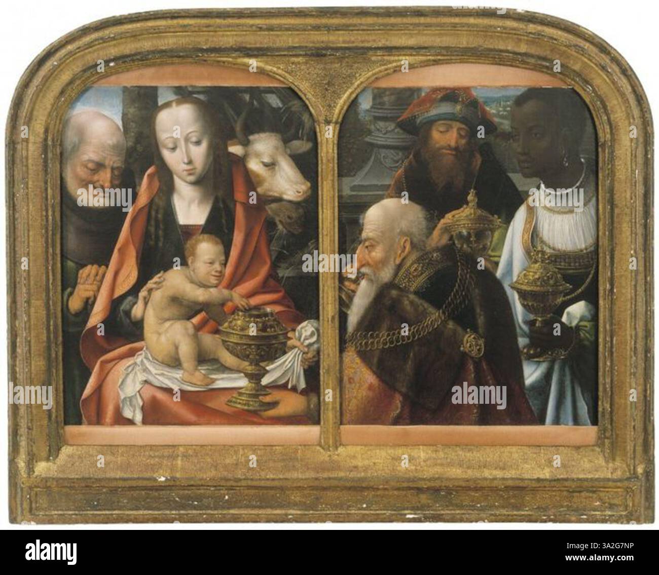 This 16th-century painting by the Master of 1518 depicts the Adoration of the Magi, where the ...