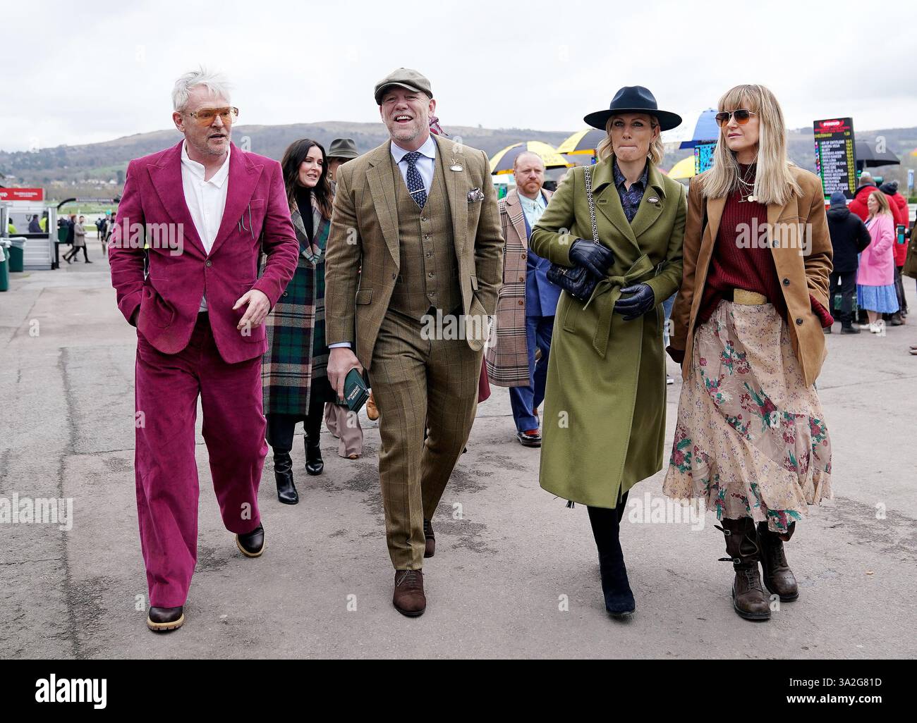 (Right to left) Tony Pitts, Katherine Kelly, Zara Tindall and Mike ...
