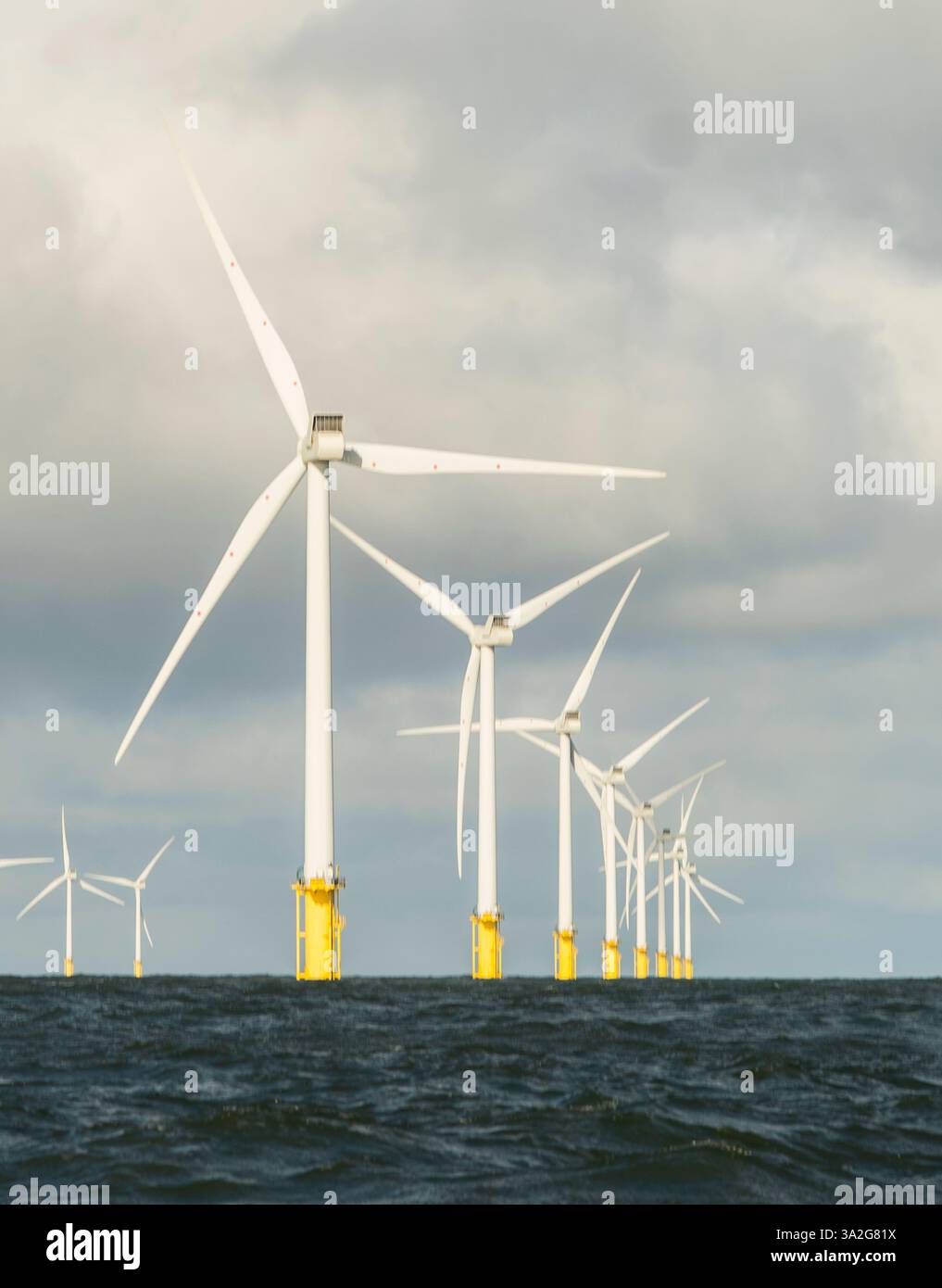 Humber Gateway Offshore Windfarm, off the east coast of Yorkshire ...