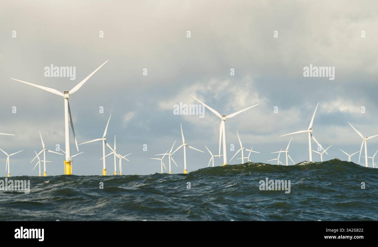 Humber Gateway Offshore Windfarm, off the east coast of Yorkshire ...