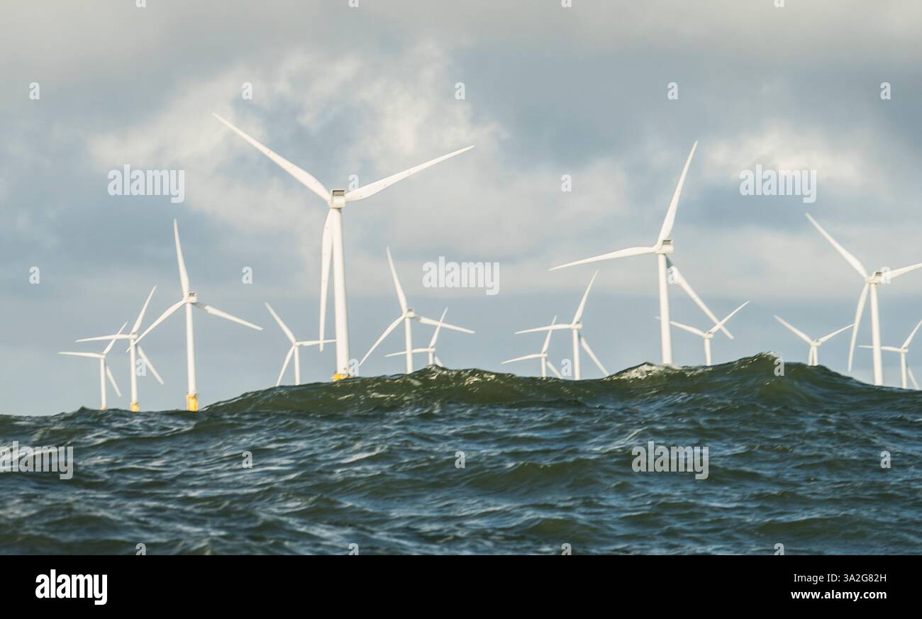 Humber Gateway Offshore Windfarm, off the east coast of Yorkshire ...