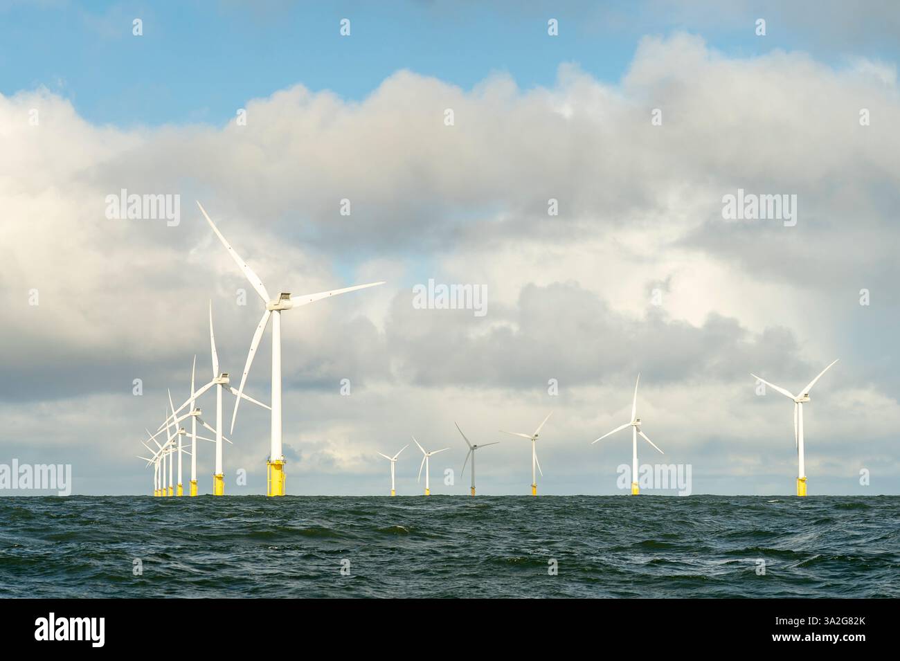 Humber Gateway Offshore Windfarm, off the east coast of Yorkshire ...