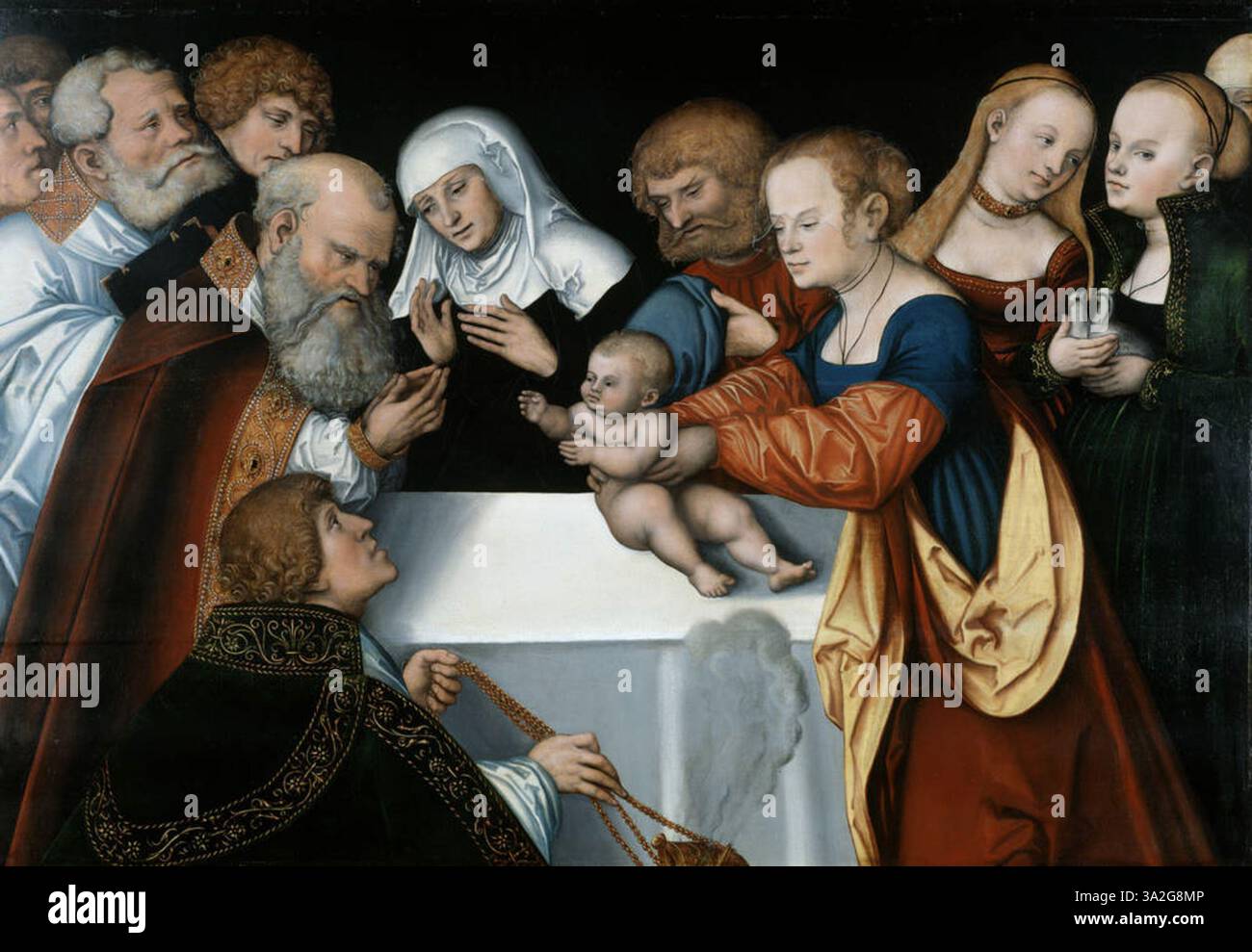 This painting from the workshop of Lucas Cranach the Elder depicts the ...