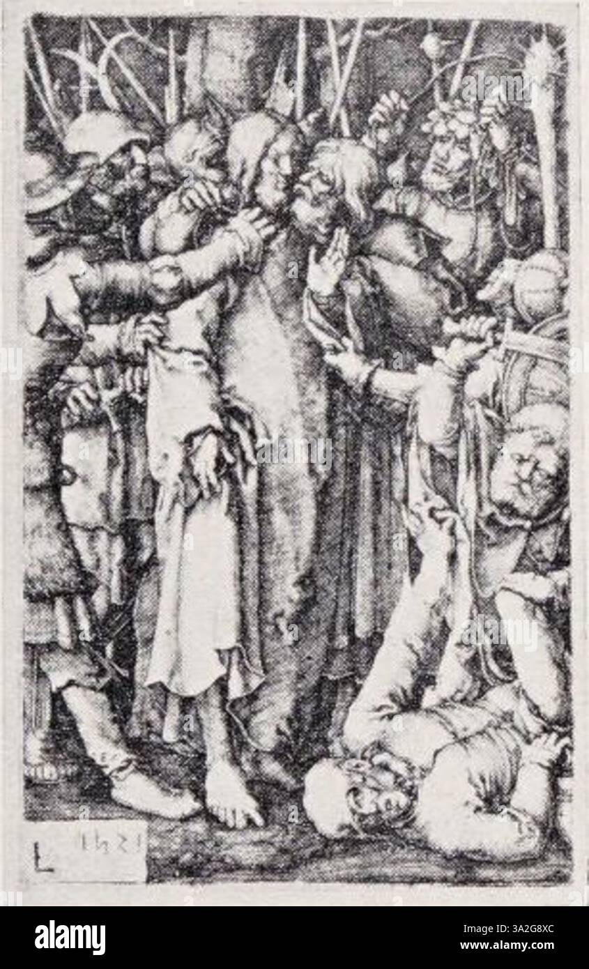 'Hollstein B045' by Lucas van Leyden is a detailed Northern Renaissance ...