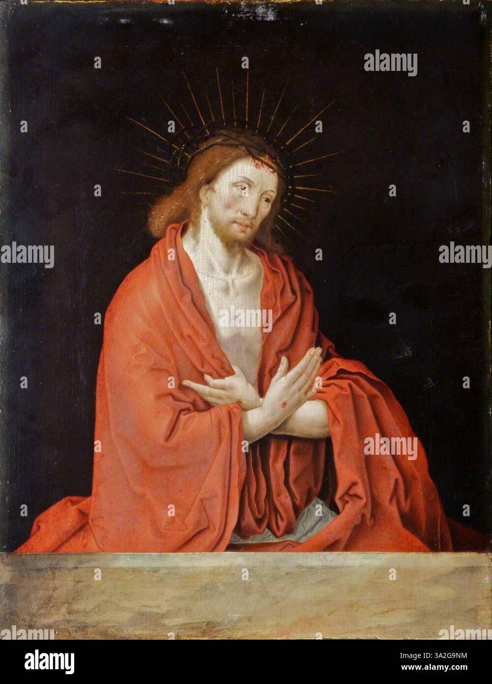 'Man of Sorrows,' after Lucas van Leyden, is an emotional depiction of ...