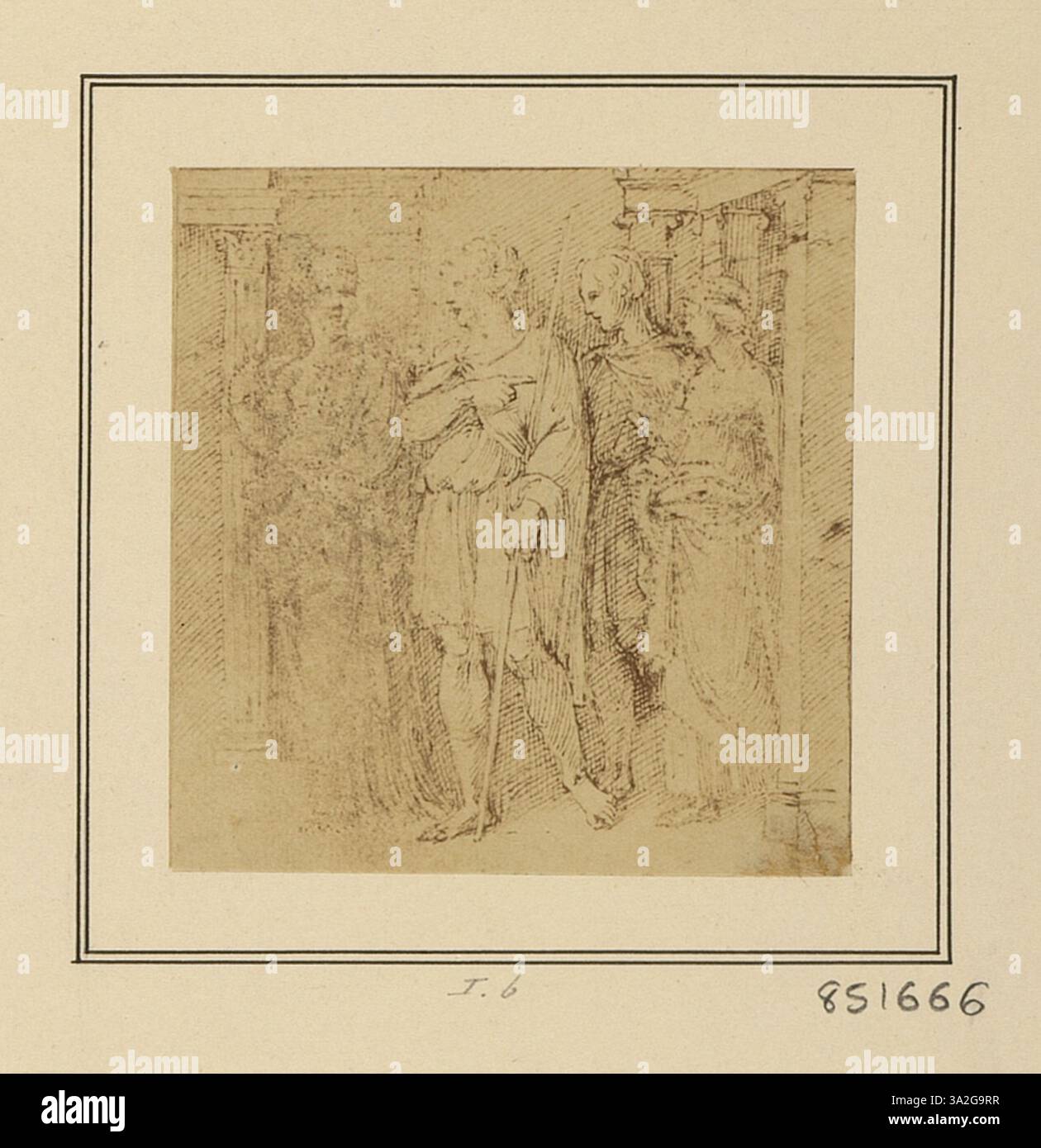 This image portrays Aeneas being escorted by Dido, a scene derived from ...