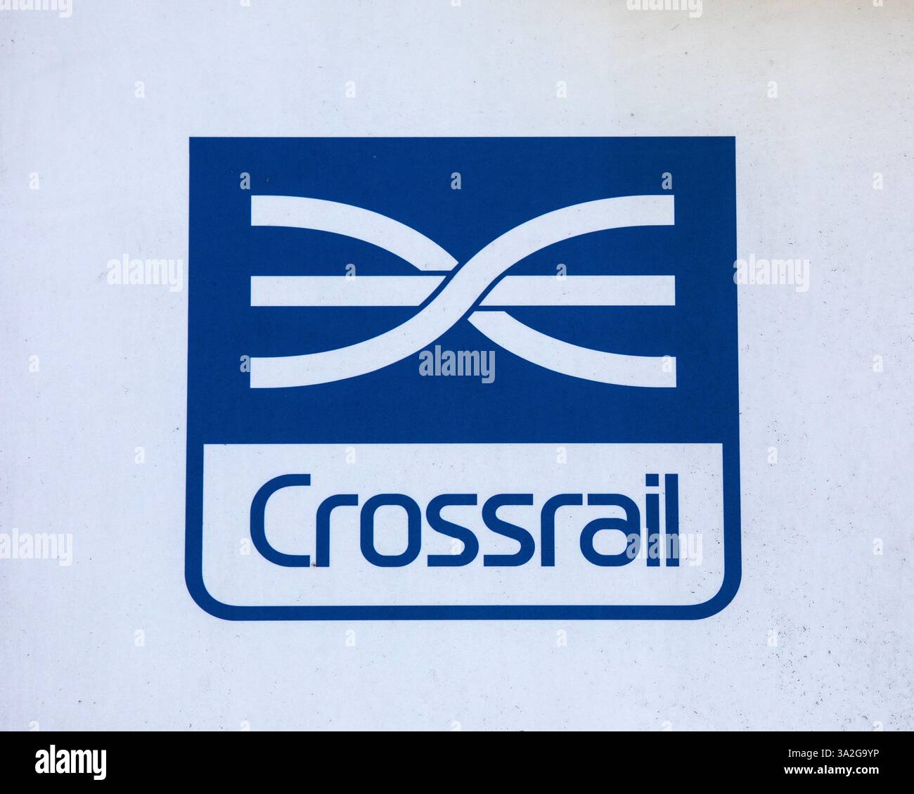 London, UK - August 9th 2023: Close-up of the Crossrail logo Stock ...