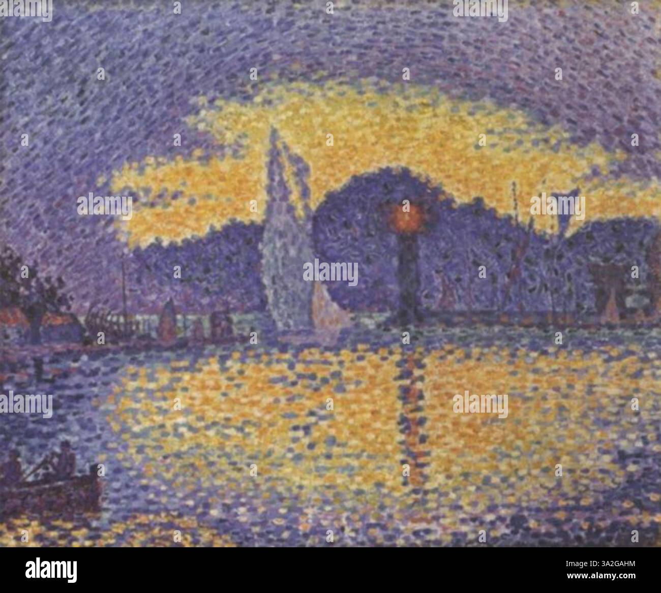 Paul Signac’s 325 features a dynamic coastal scene, created with his ...