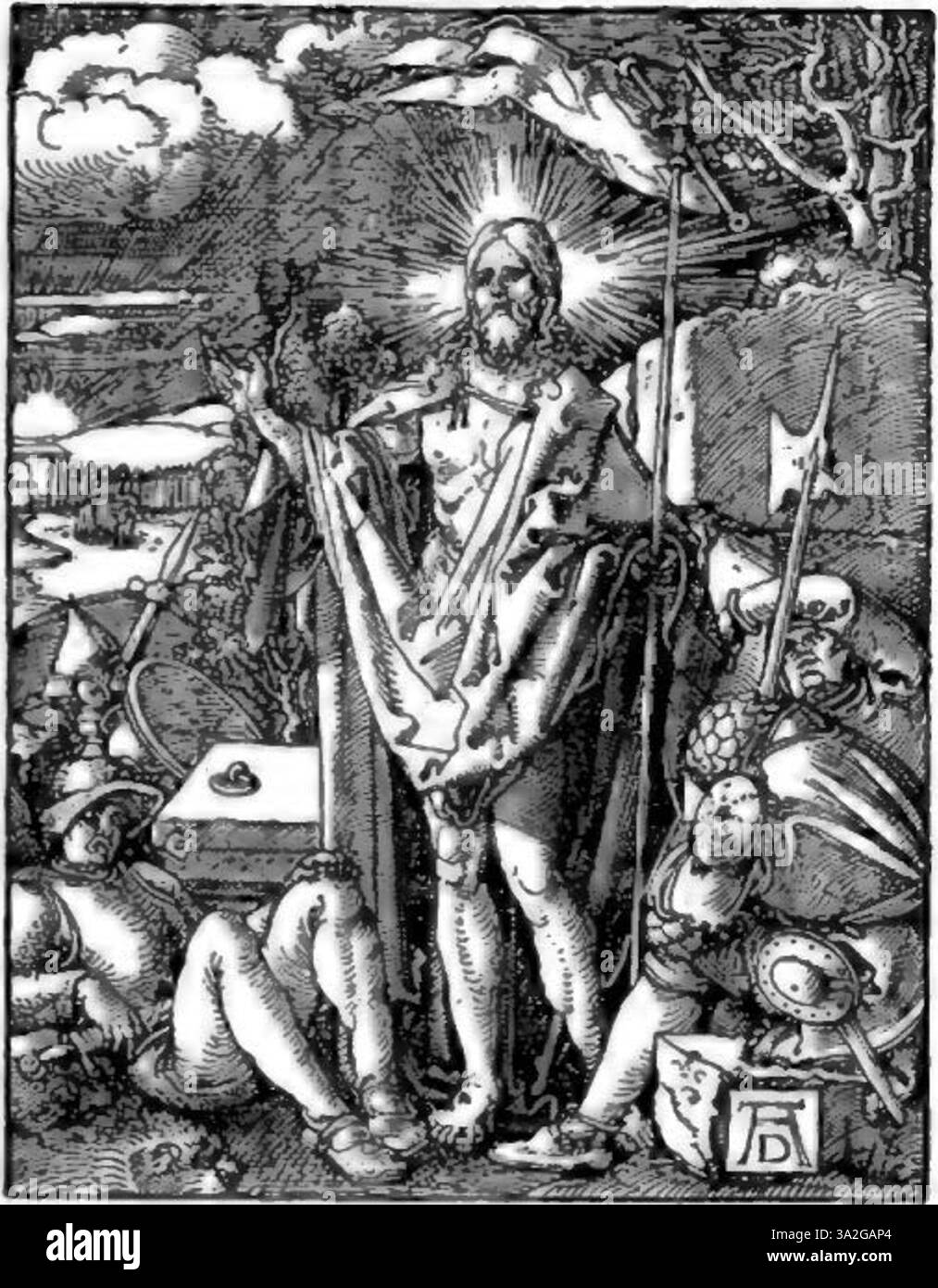 This woodcut print by Albrecht Dürer showcases his skill in rendering ...