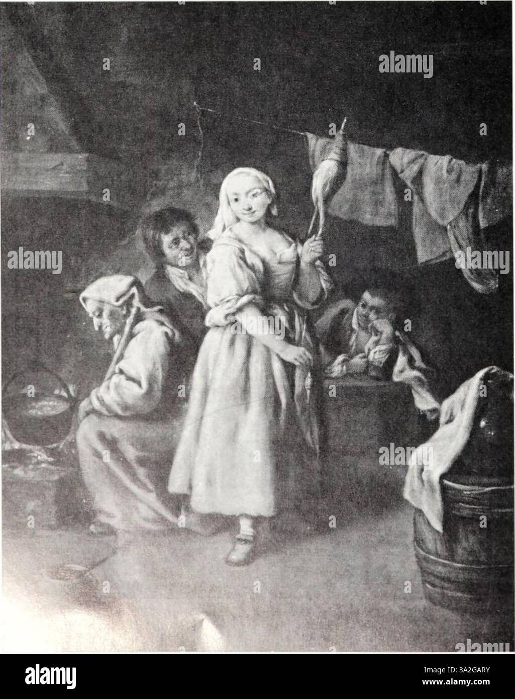 Pietro Longhi’s painting, from 1701–1785, depicts a social scene in ...