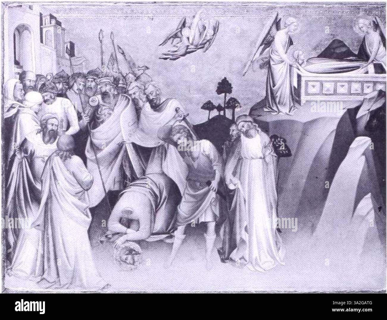 This painting by Lorenzo Monaco, created circa 1370-1425, depicts ...