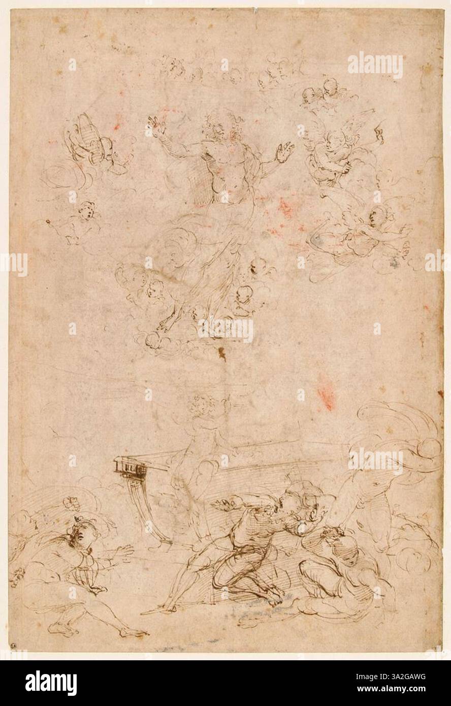 This study by Raphael depicts a preliminary design for his depiction of ...