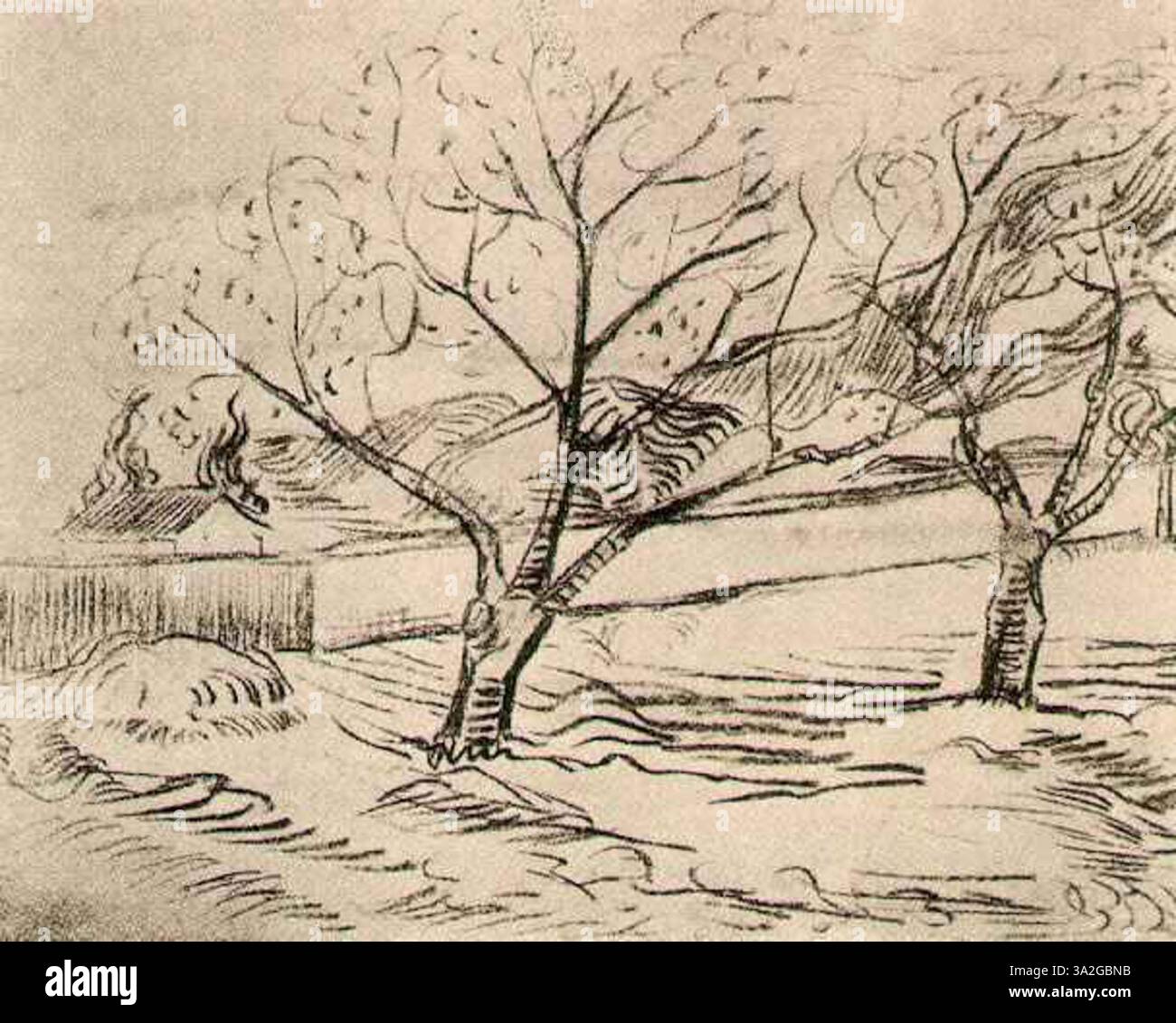 'F 1578a' by Vincent van Gogh features his signature style of bold ...