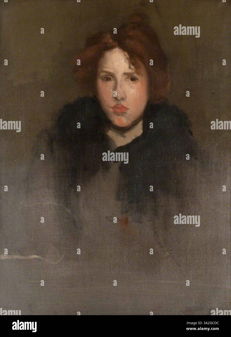 'Unfinished Study of a French Girl' by James McNeill Whistler, painted ...