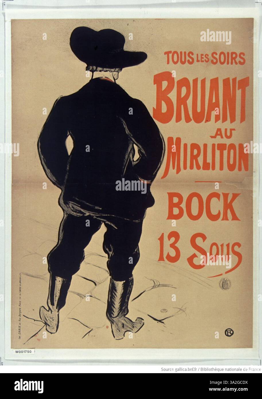 Henri de Toulouse-Lautrec’s illustration of Aristide Bruant in the ...
