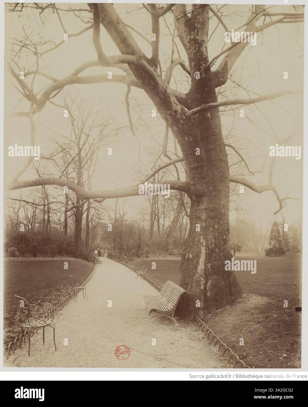 Eugène Atget’s image of Parc Monceau features well-maintained paths ...