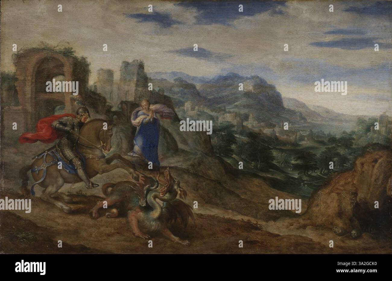Bartholomeus Spranger’s depiction of Saint George slaying the dragon ...