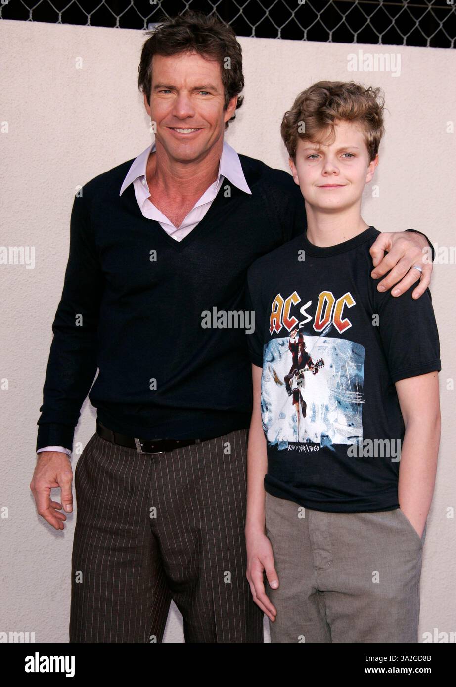 Nov 16, 2005; Hollywood, California, USA; Actor DENNIS QUAID & son JACK ...