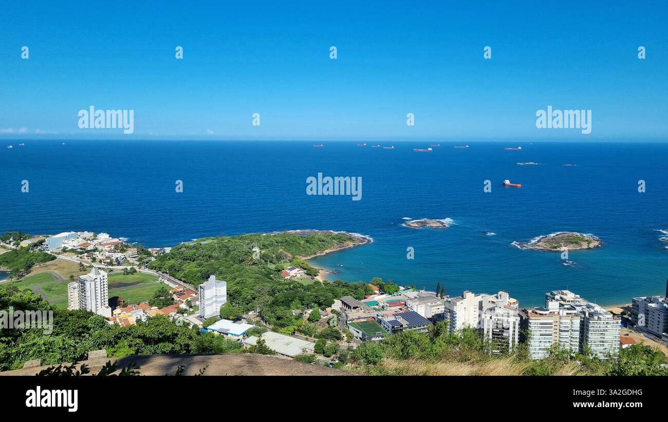 This mesmerizing image showcases a breathtaking coastal cityscape with ...