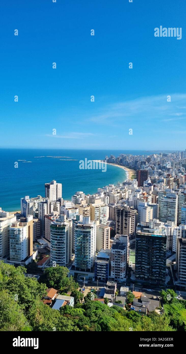 This mesmerizing image showcases a breathtaking coastal cityscape with ...