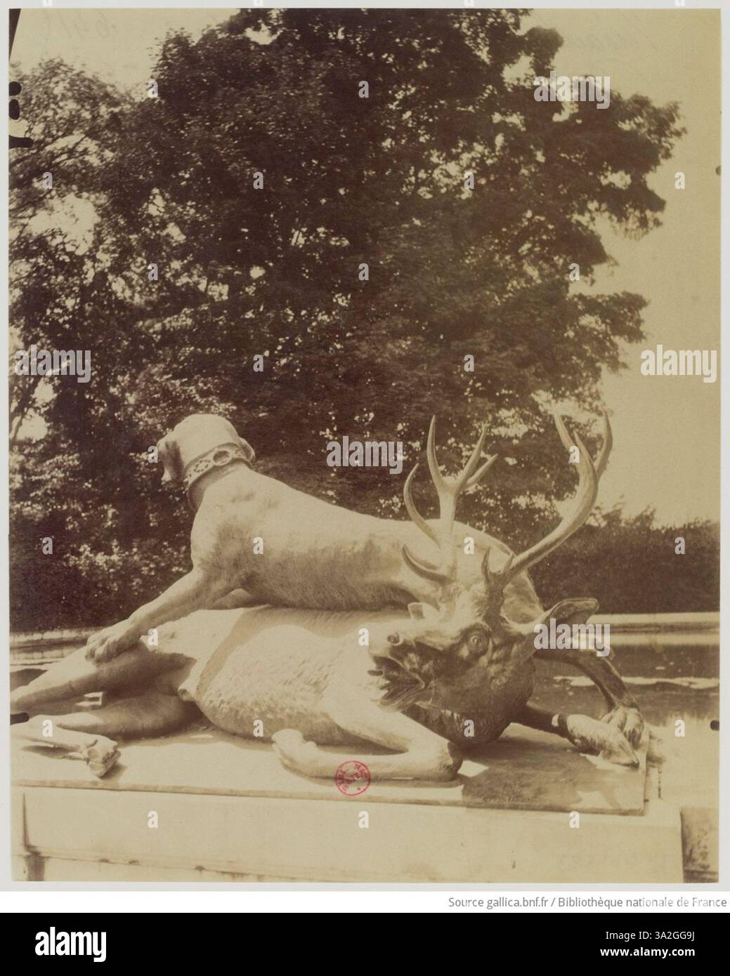 This image by Eugène Atget showcases the Fontaine du Point du Jour at ...