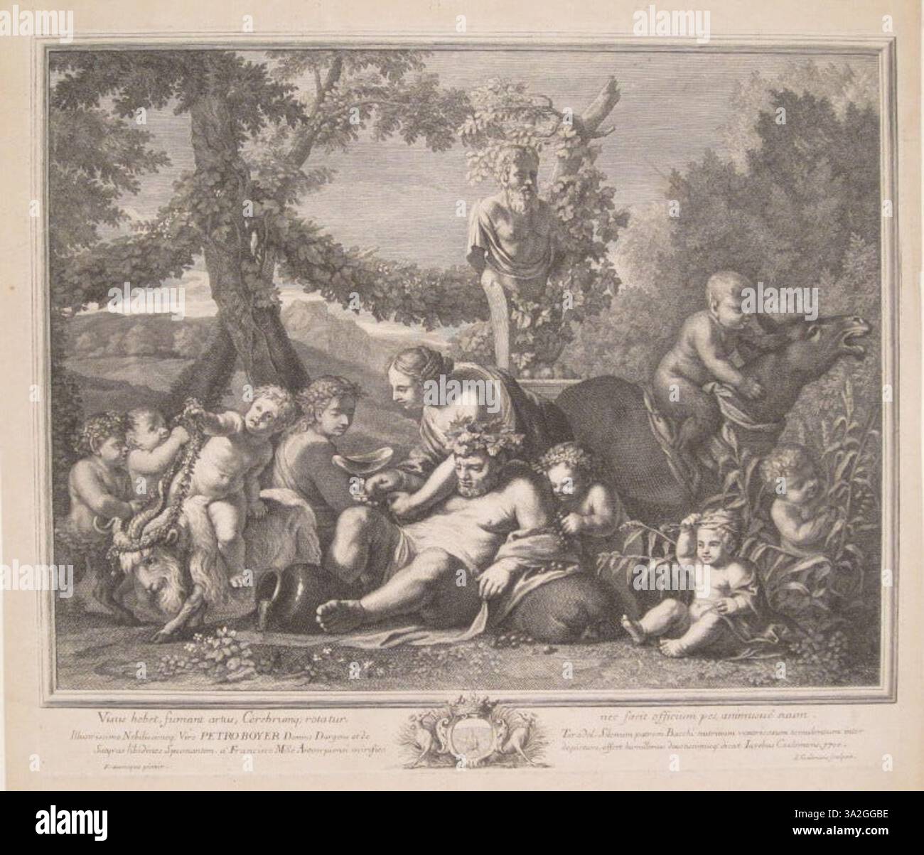 'Bacchanale' by Jacques Coelemans, after Francisque Milet, illustrates ...