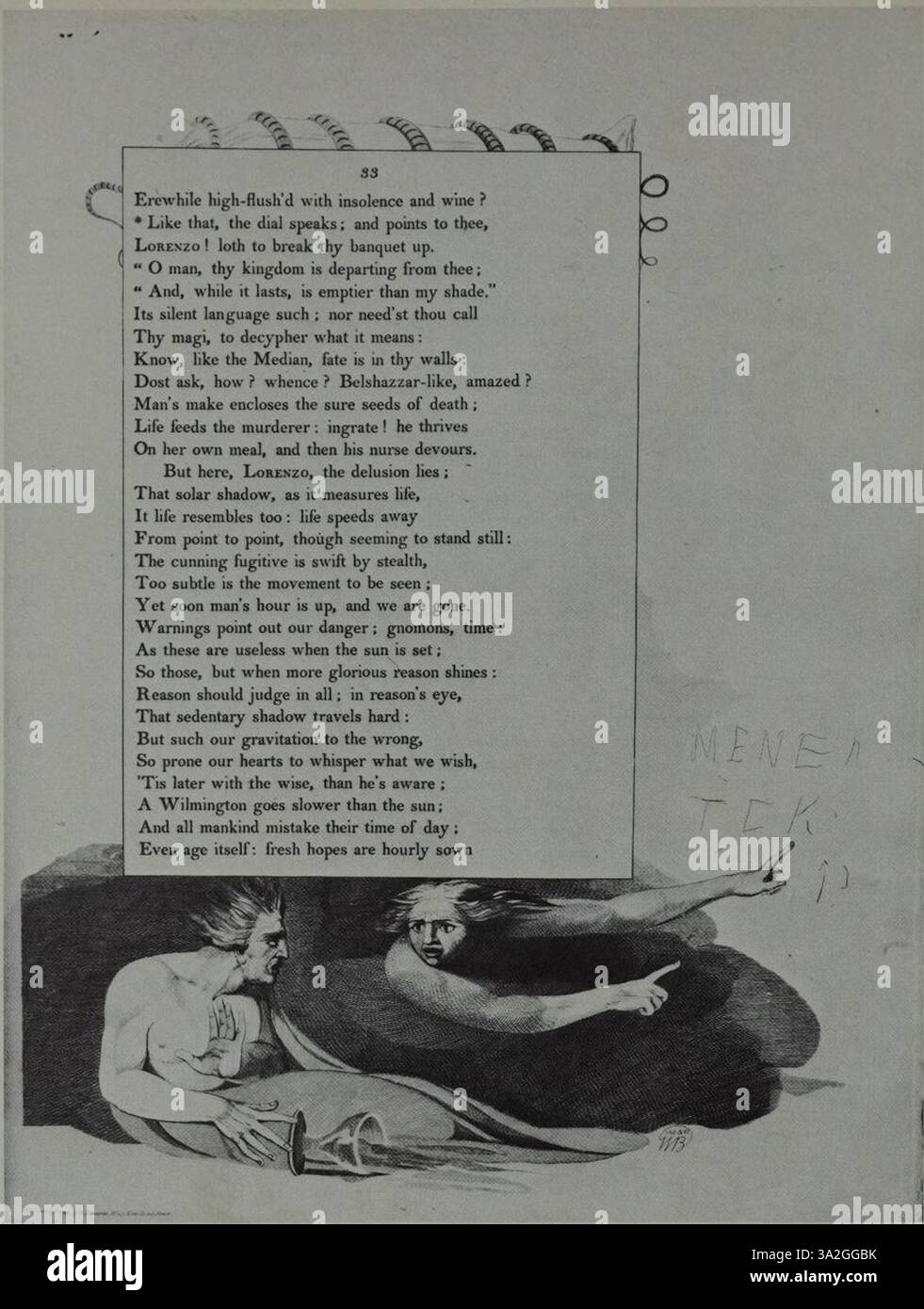 Blake's 355 depicts an allegorical representation of human conflict ...