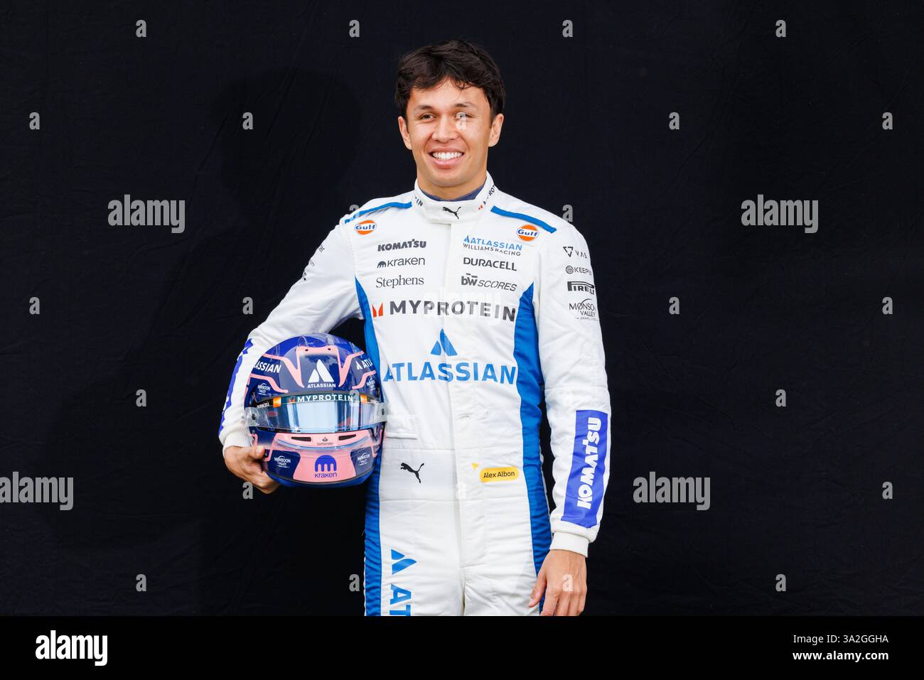 Melbourne, Australia. 13th Mar, 2025. Alexander Albon of Thailand and ...