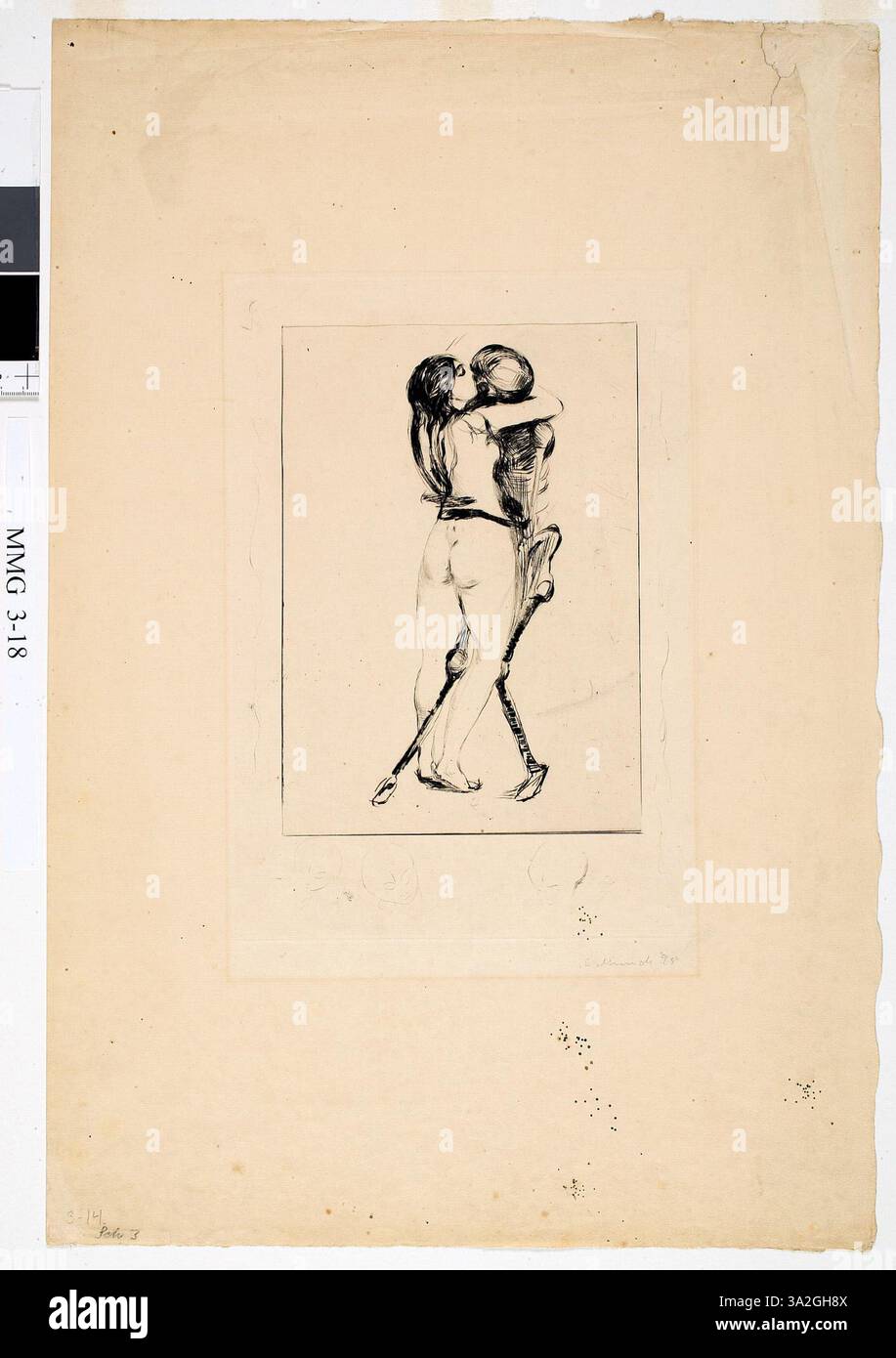 In this haunting piece, Munch depicts a woman overwhelmed by death ...