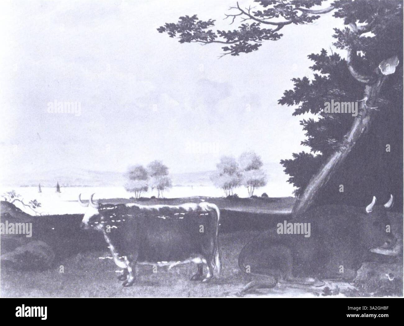 This 109 painting by Edward Hicks depicts a serene rural scene where ...