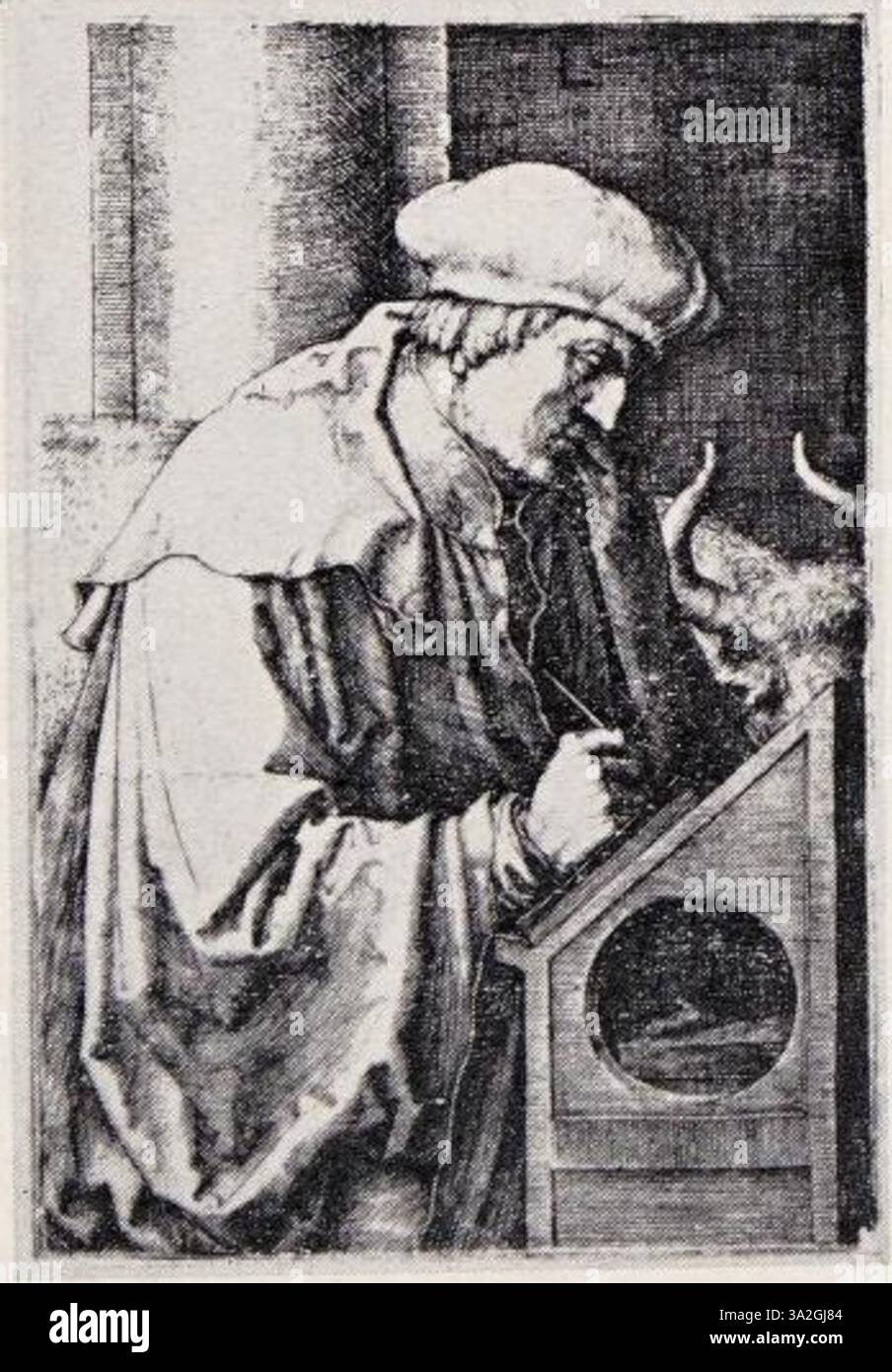 This engraving by Lucas van Leyden depicts a scene with intense ...