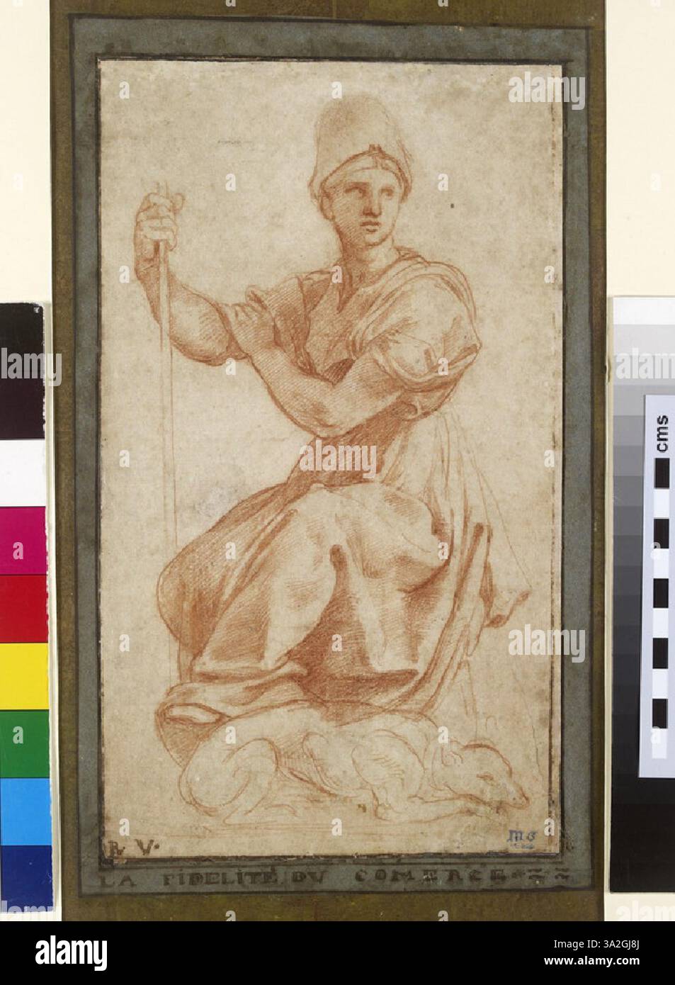 This work by Raphael depicts an allegorical female figure representing ...