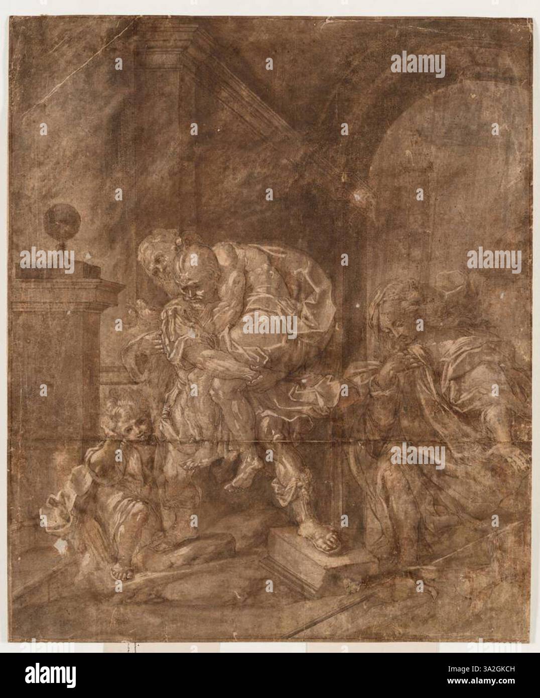 This painting, based on Barocci’s work, shows Aeneas and his family ...