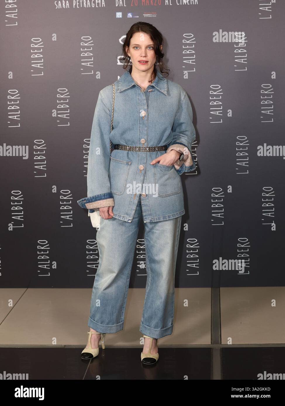 Rome, Italy. 13th Mar, 2025. Rome, Adriano cinema, photocall film "The Tree". In the photo ...