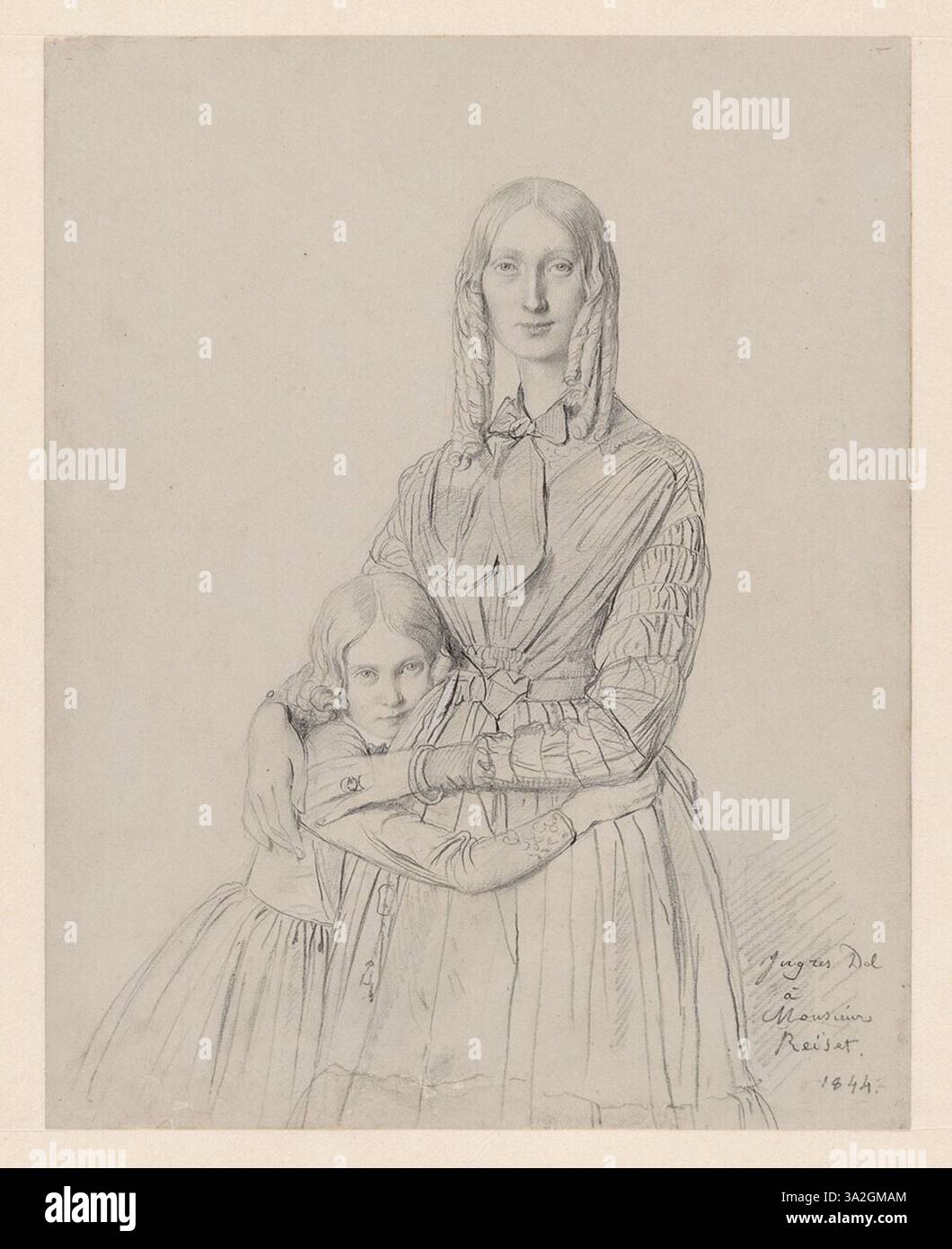 In this portrait, Ingres depicts Madame Augustine-Modeste-Hortense ...