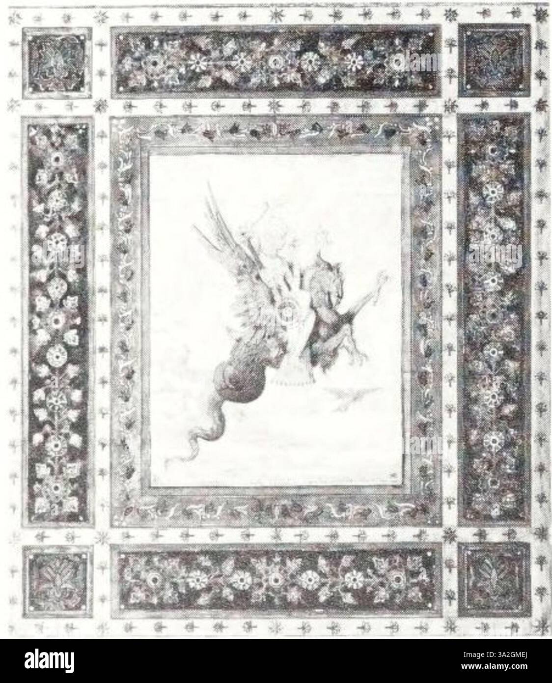 This artwork by Gustave Moreau depicts a mythological scene, combining ...