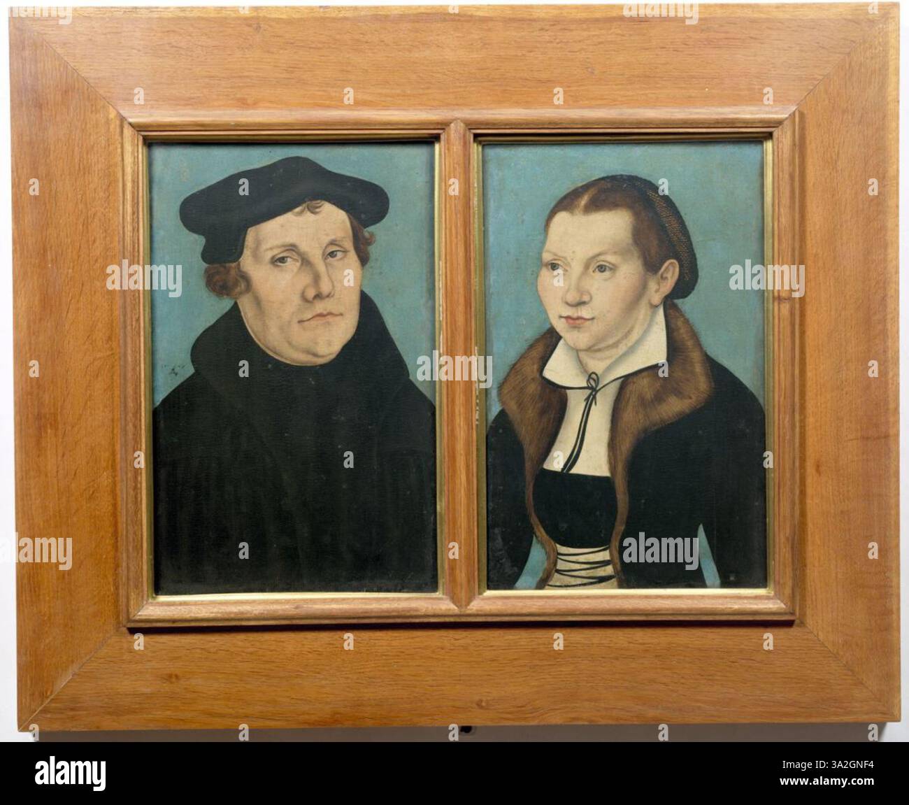 This portrait by Lucas Cranach the Elder depicts Katharina von Bora, wife of Martin Luther, in a ...