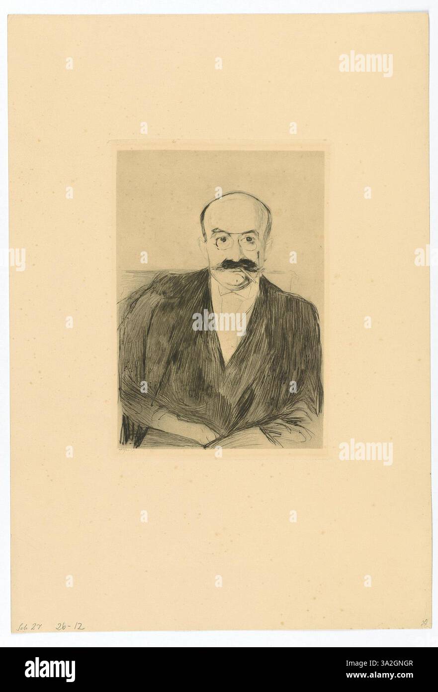 This 1917 portrait of Dr. Max Asch by Edvard Munch captures the subject ...