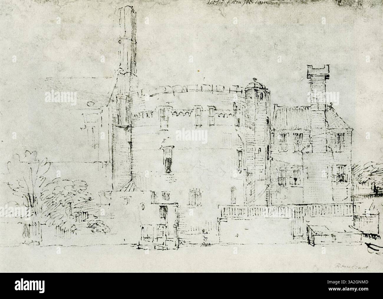 Rembrandt's Benesch 1334 demonstrates his characteristic use of light ...