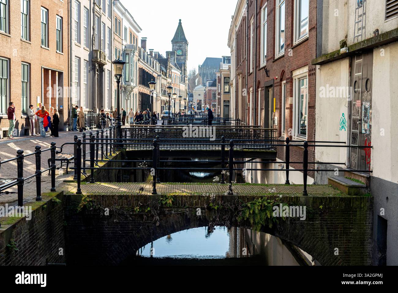 Down Town Canals. View on Down Town Canals Utrecht, Netherlands with ...