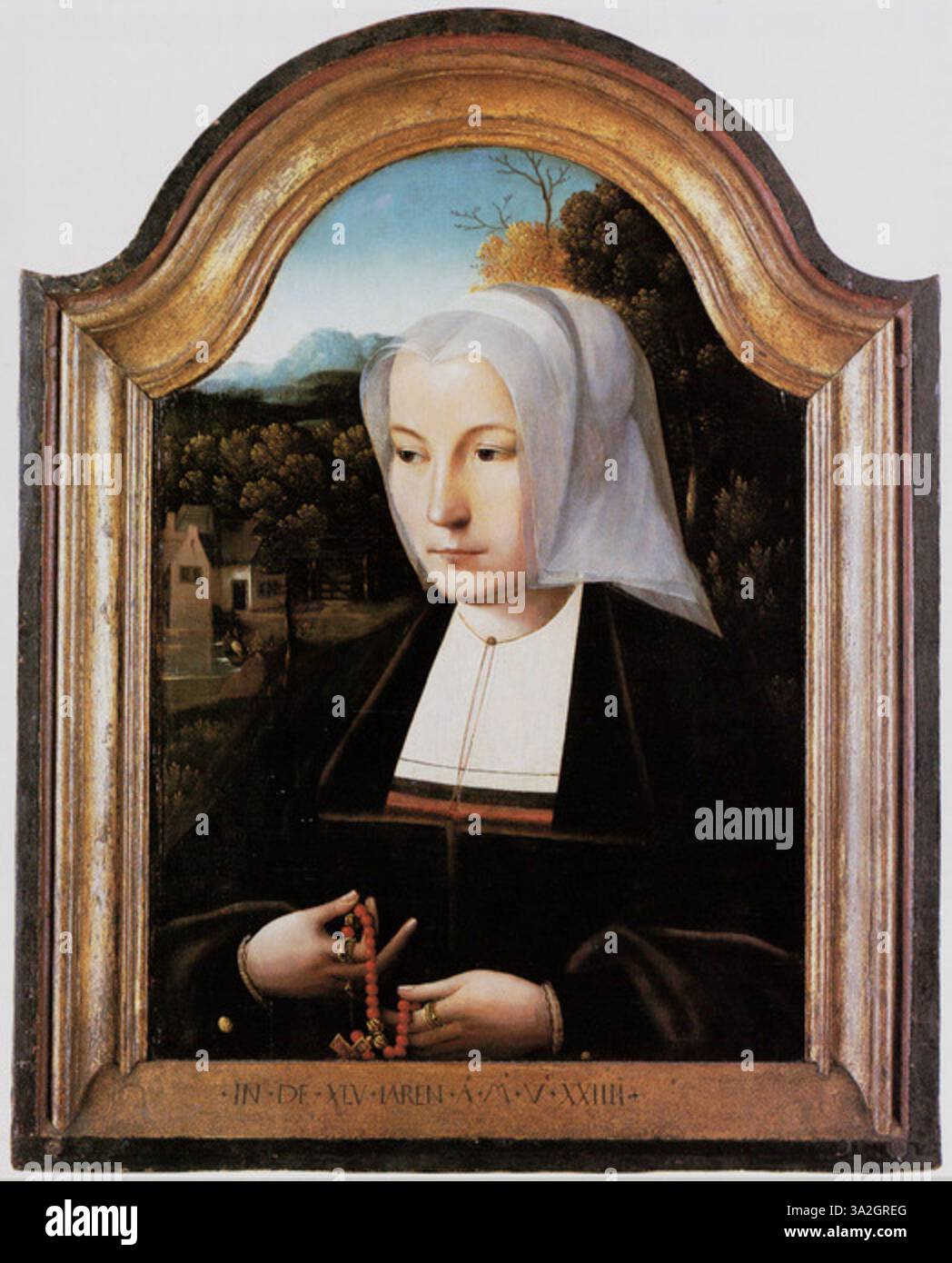 This portrait by the Master with the Parrot presents an unknown woman ...