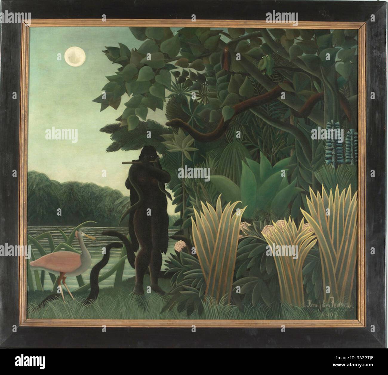 'La Charmeuse de serpents' (The Snake Charmer) by Henri Rousseau ...