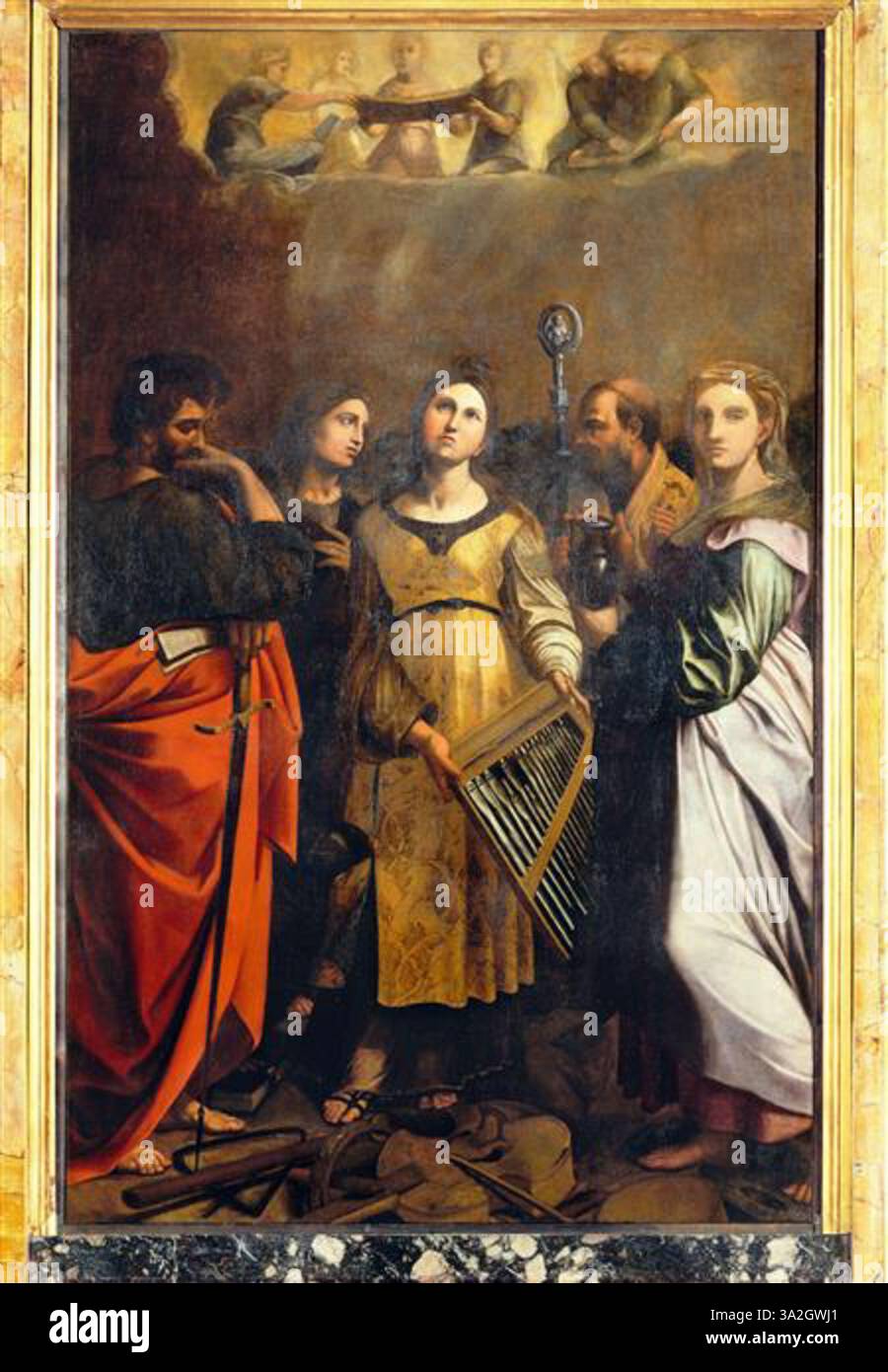 'Saint Cecilia' by Guido Reni, from the 17th century, depicts the ...