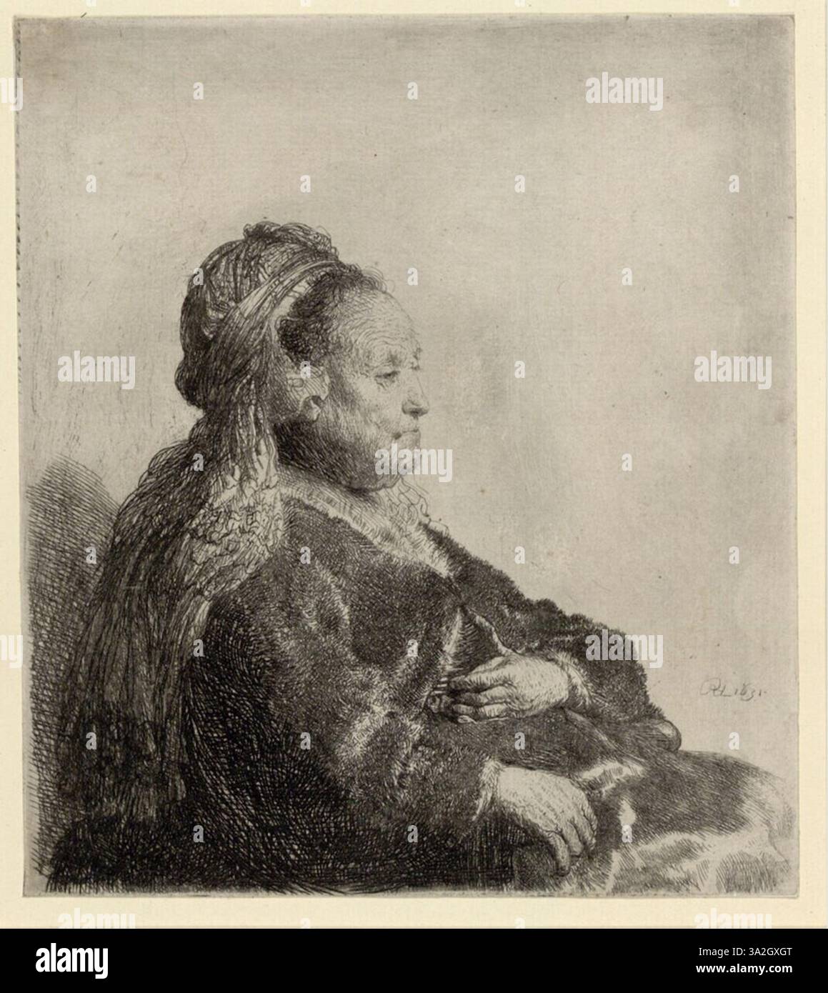 The subject’s expression in this portrait is enhanced by Rembrandt’s ...