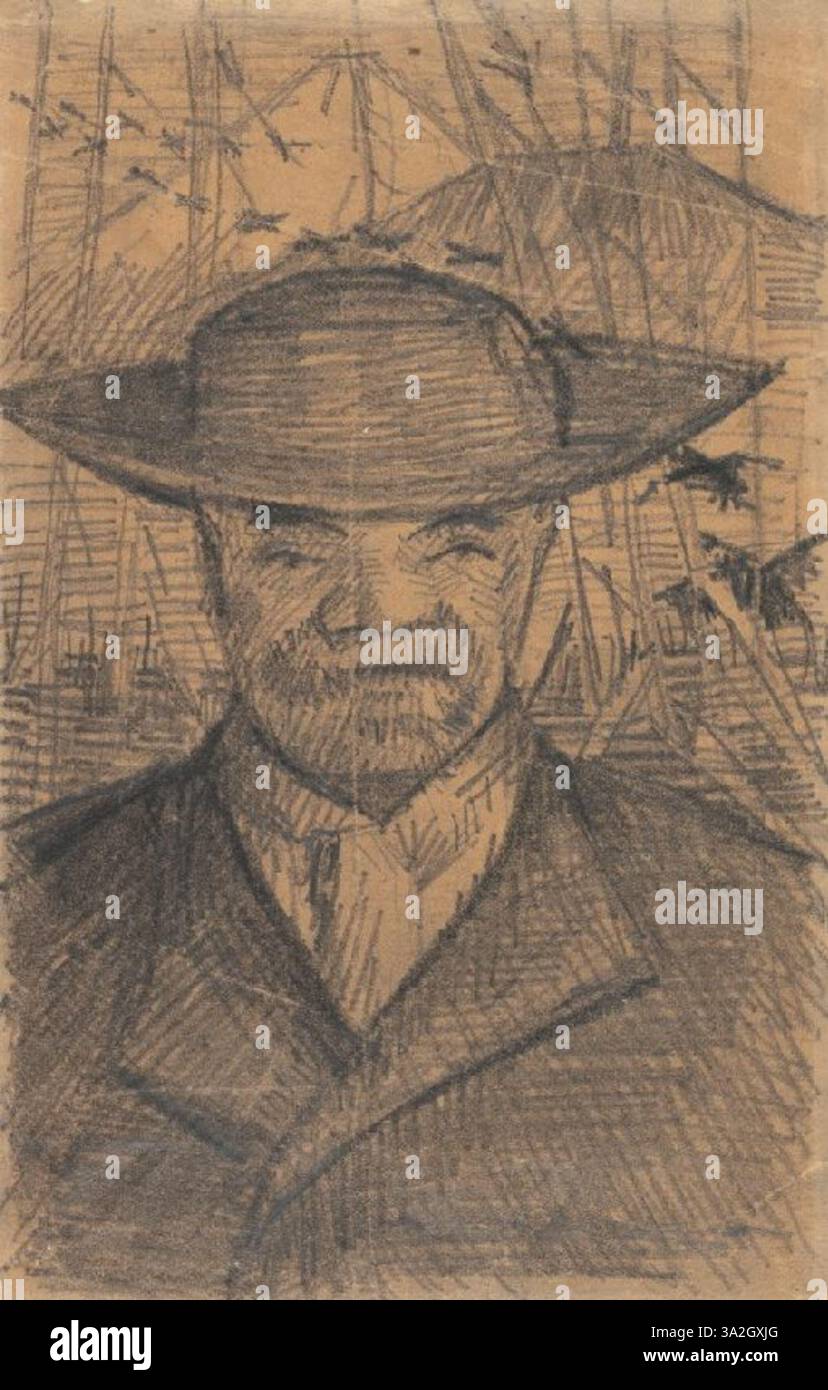 Vincent van Gogh's painting demonstrates his signature style with ...