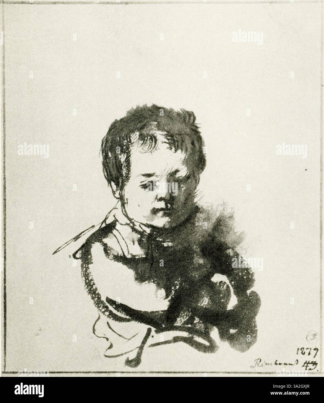 This portrait by Rembrandt from the 17th century uses chiaroscuro to ...