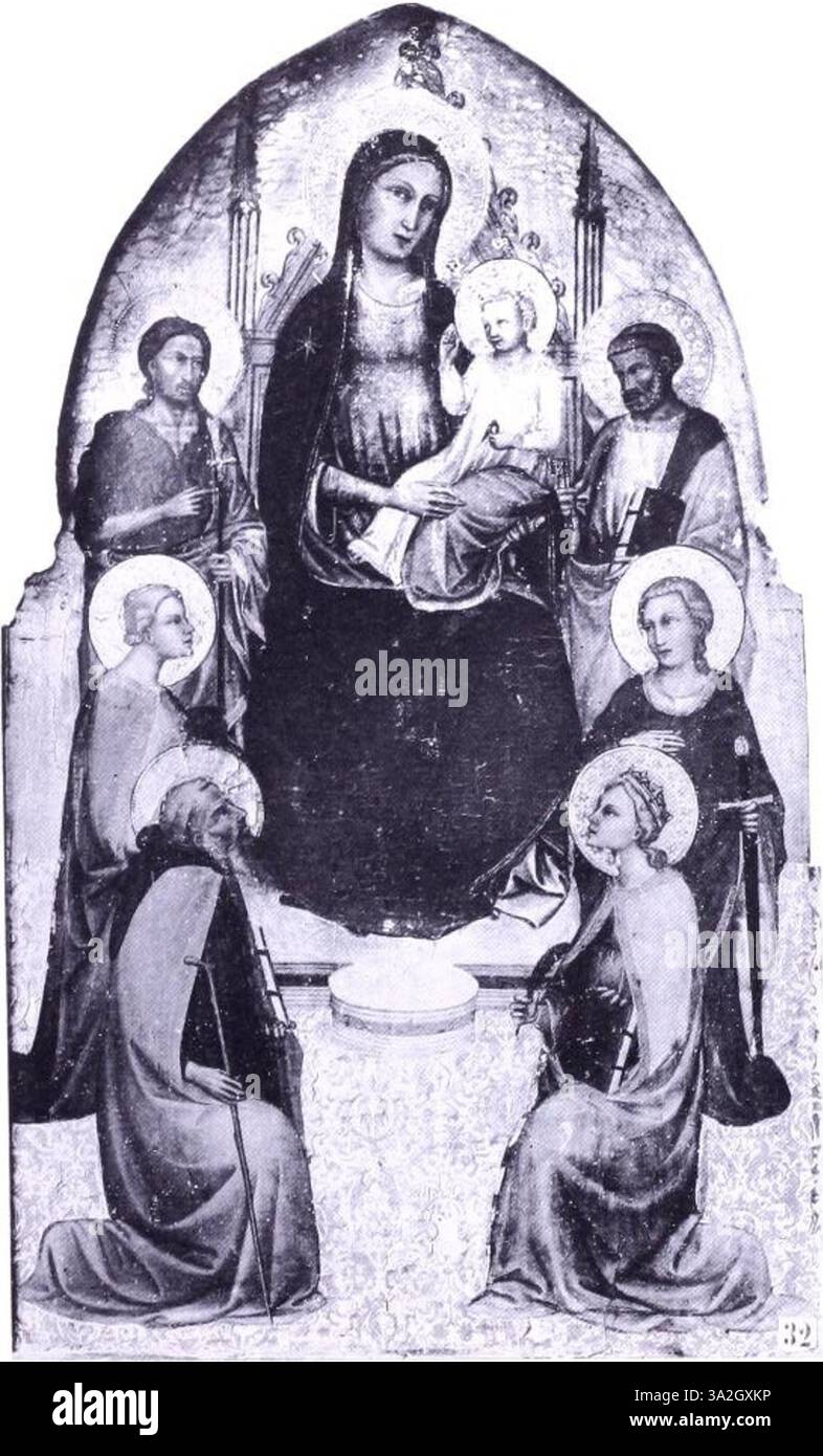 This painting by Lorenzo Monaco, from approximately 1370-1425, depicts ...