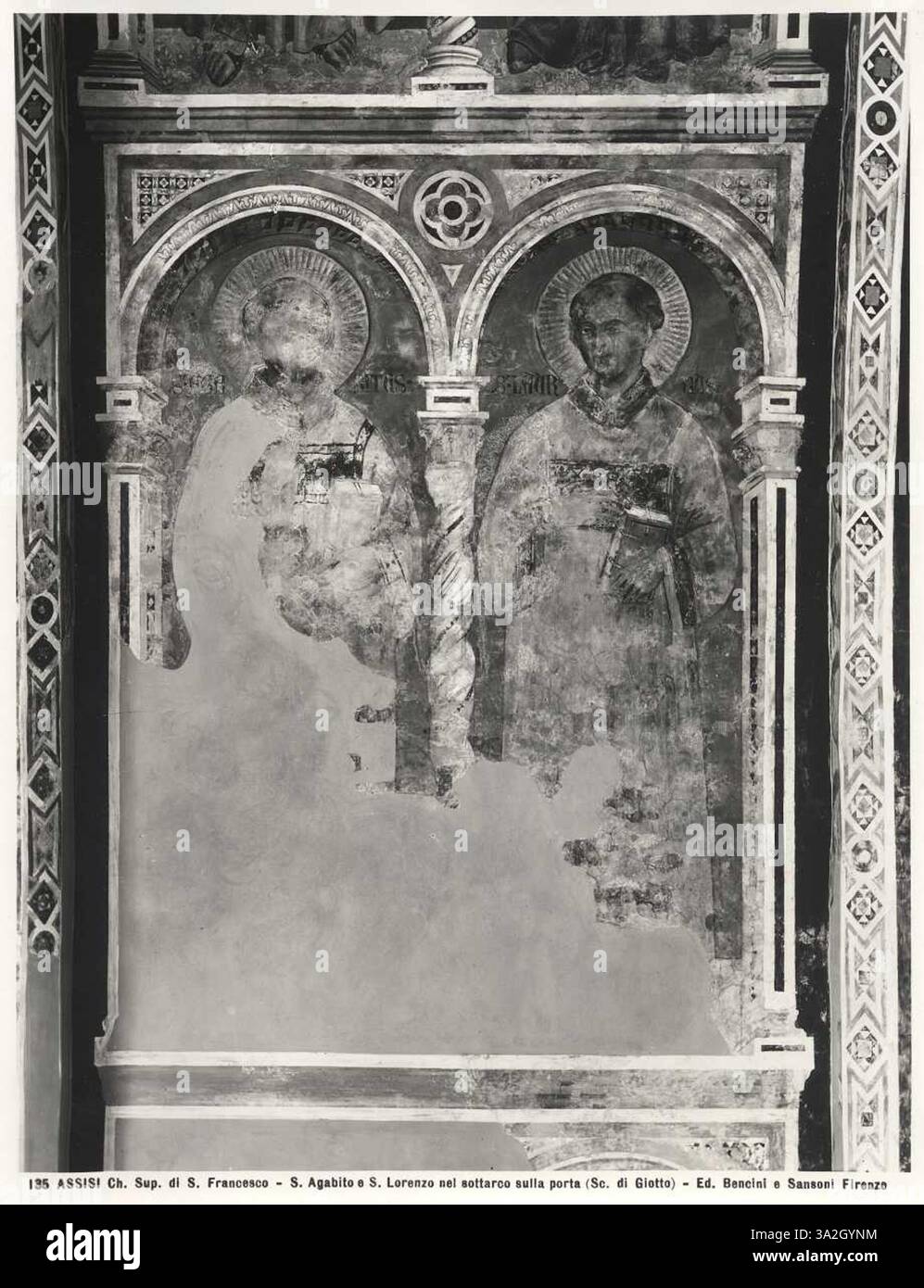 Giotto’s fresco captures Saints Agapitus and Lawrence, with expressive ...