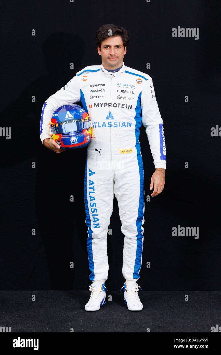 Carlos Sainz of Spain and the Williams Racing Team poses for his ...